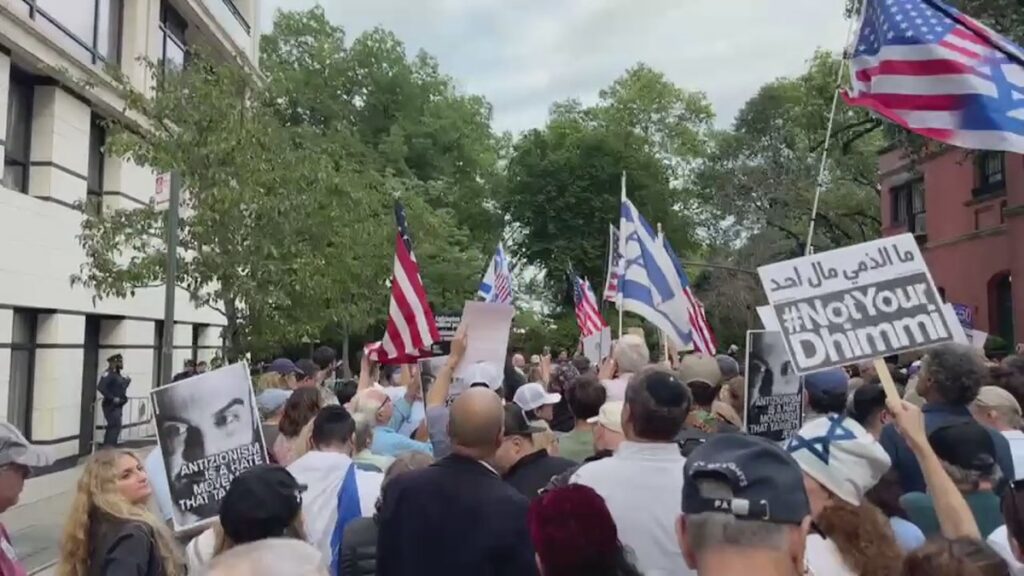 'Remove Mamdani': Hundreds Rally at Gracie Mansion, Woman Struck With ...